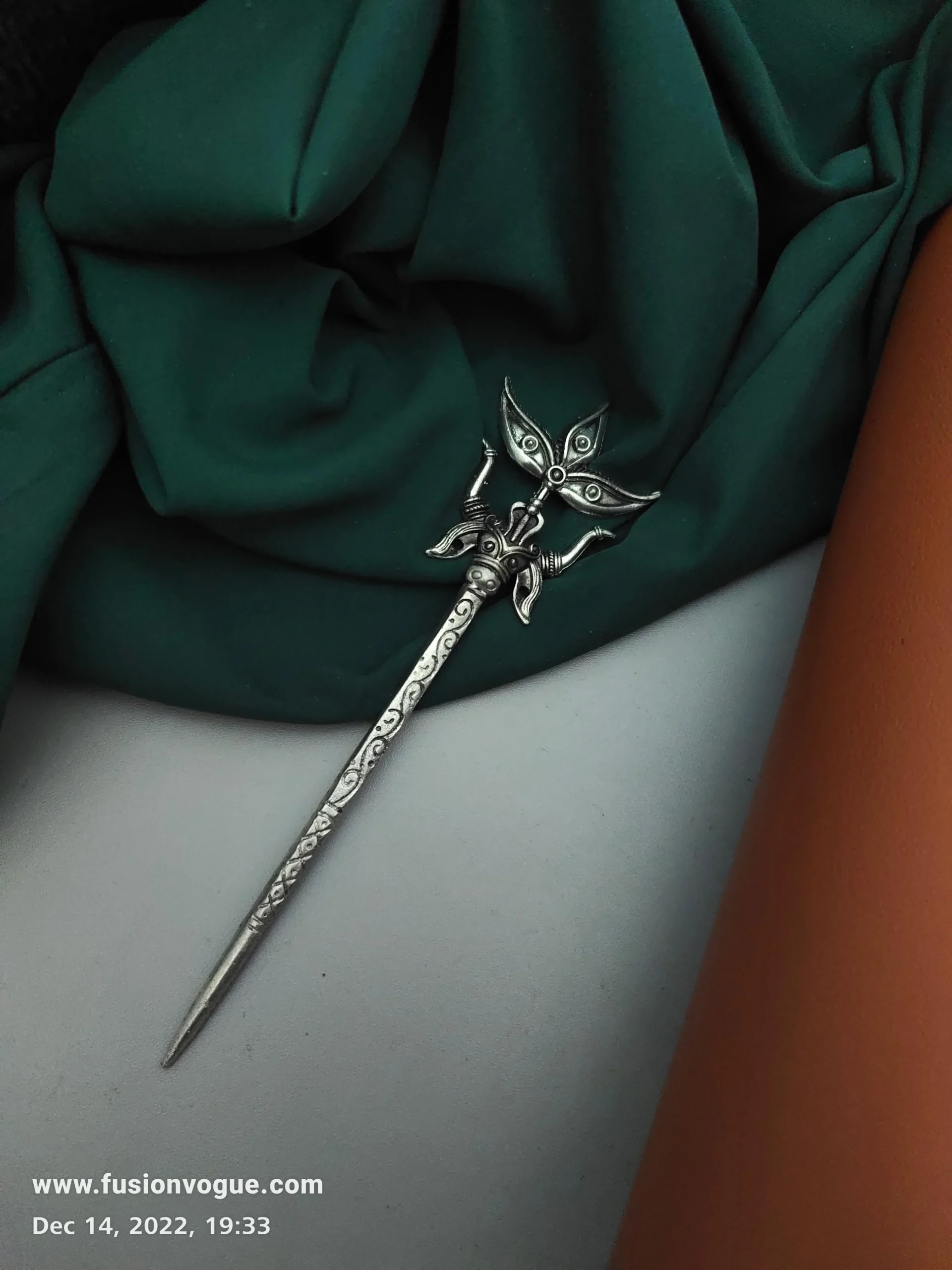 Vintage Oxidised Bun Stick: Ethnic Elegance & Modern Charm - Glamaya