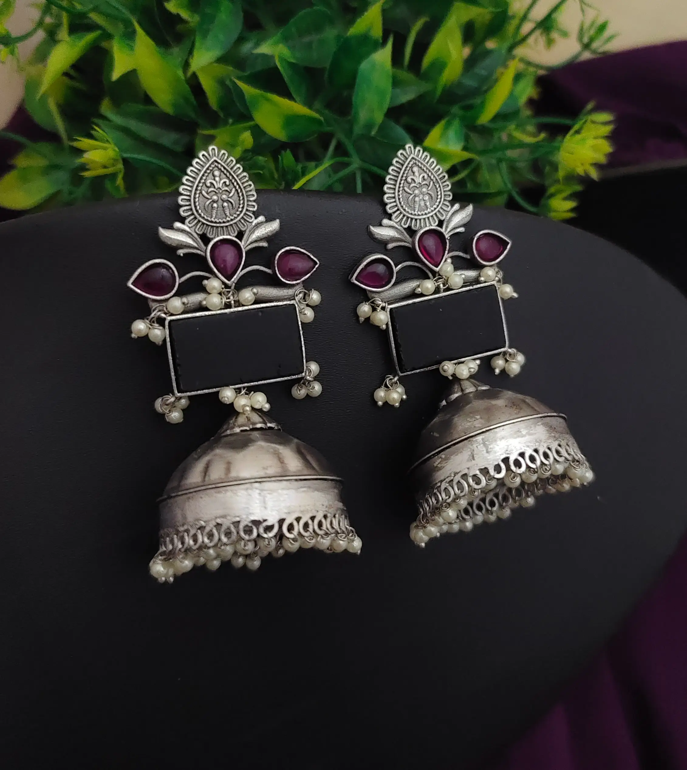Stylish Alia Bhatt Inspired Silver Jhumkas - Glamaya